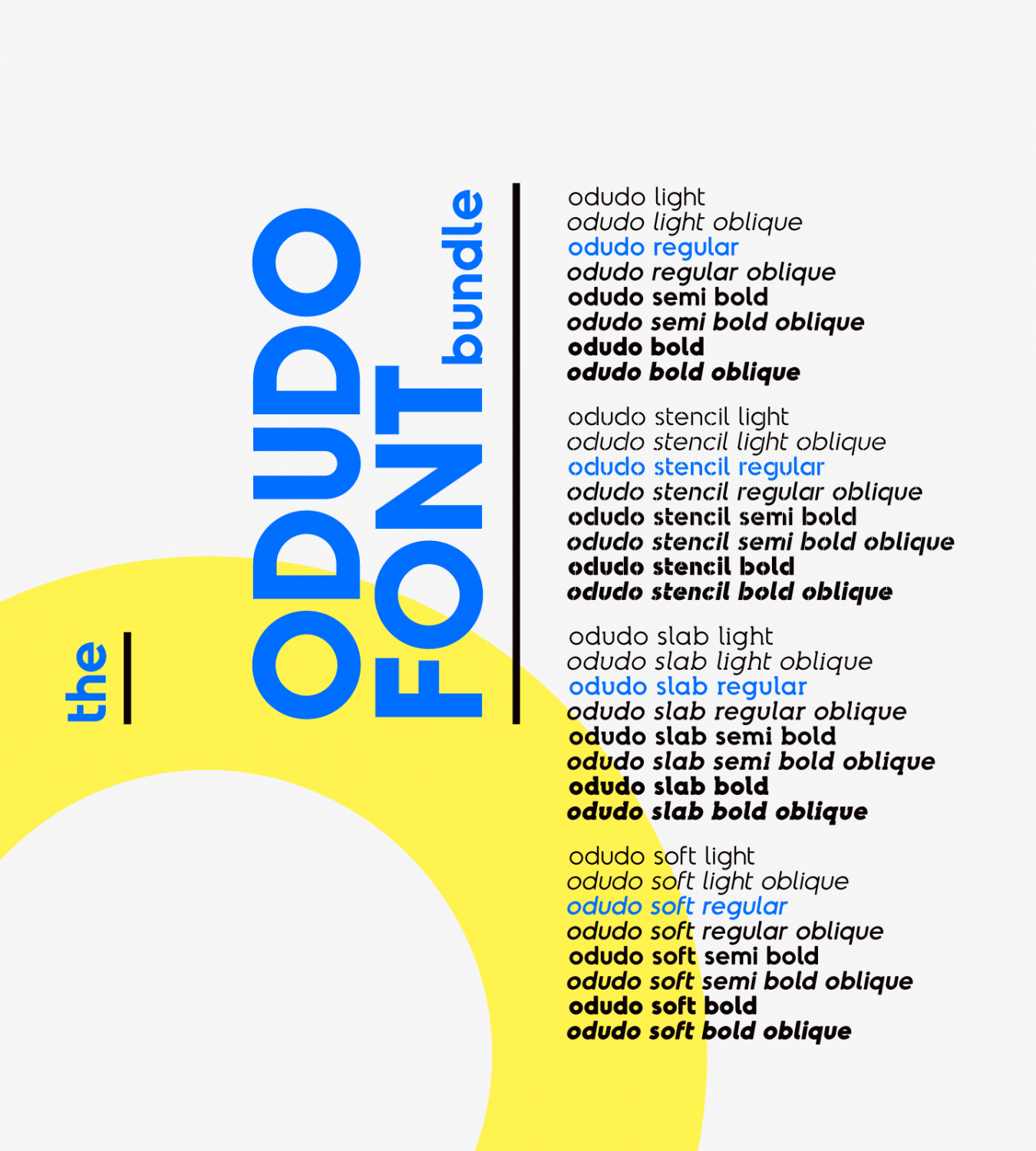 The Happy-Go-Lucky Attitude Of The Odudo Font Bundle