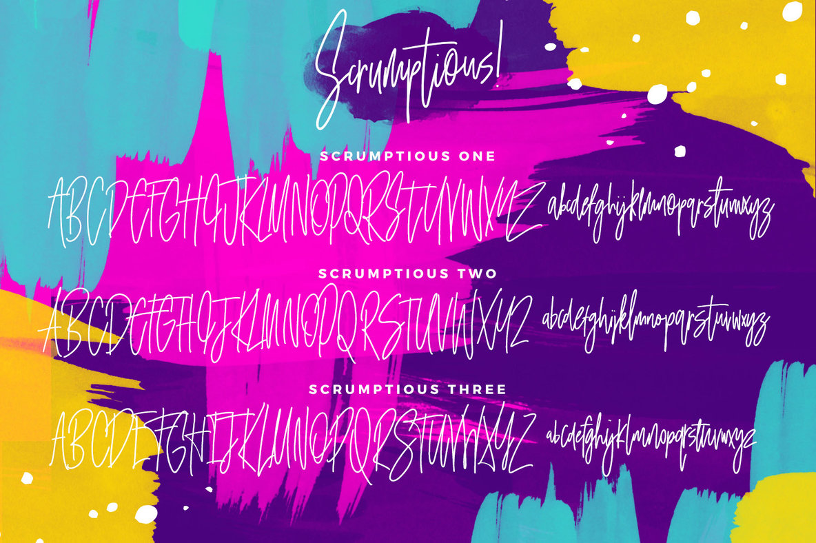 Scrumptious: A Deliciously Vibrant Handwritten Script Font